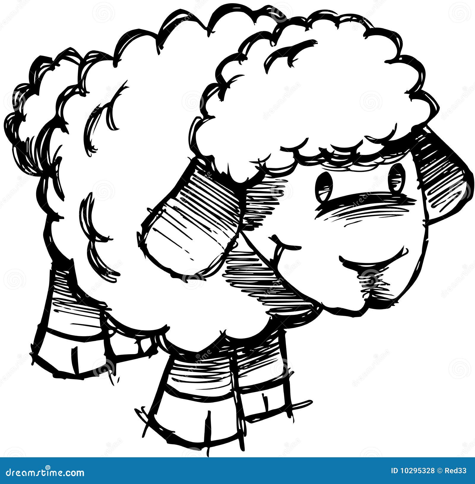 Sheep, Lamb, Symbol Of Sacrifice And Obedience Vector Illustration ...