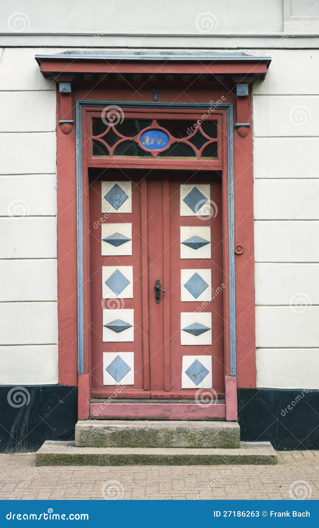 Skewed door in Kerteminde stock image. Image of wood - 27186263