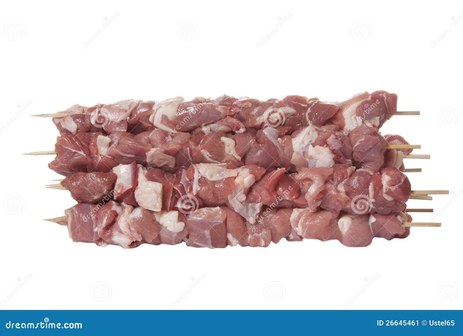 Skewed meat stock image. Image of isolated, food, cooking - 26645461