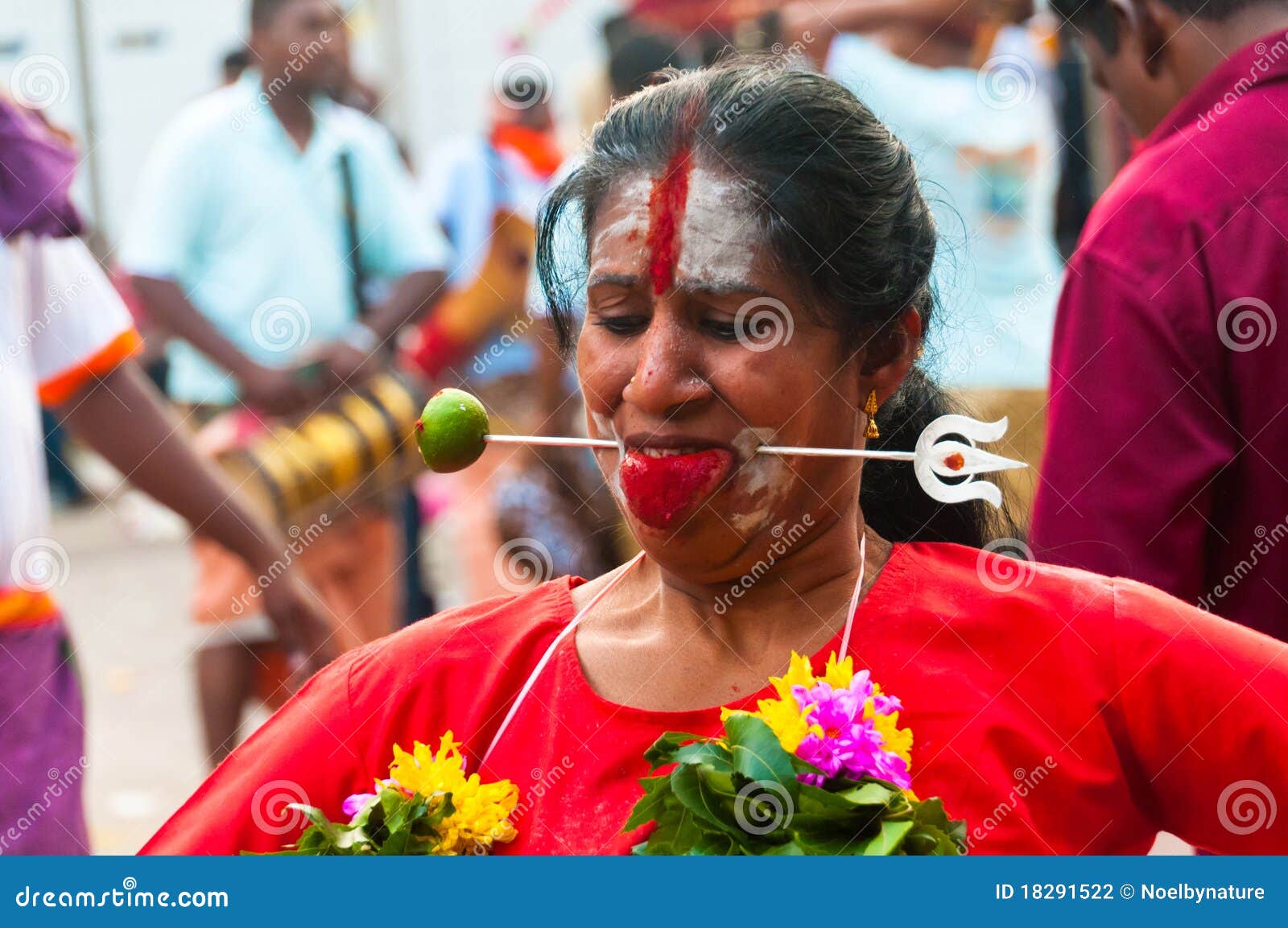 Skewered woman editorial photography. Image of belief - 18291522