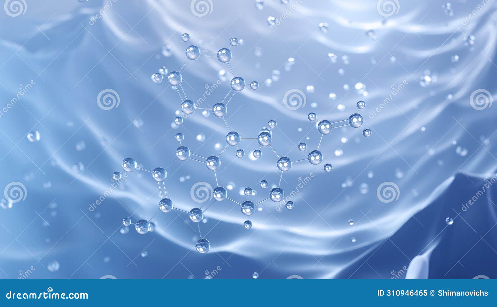 Skf 82958 Molecule 3d Rendering Flat Molecular Structure With Chemical