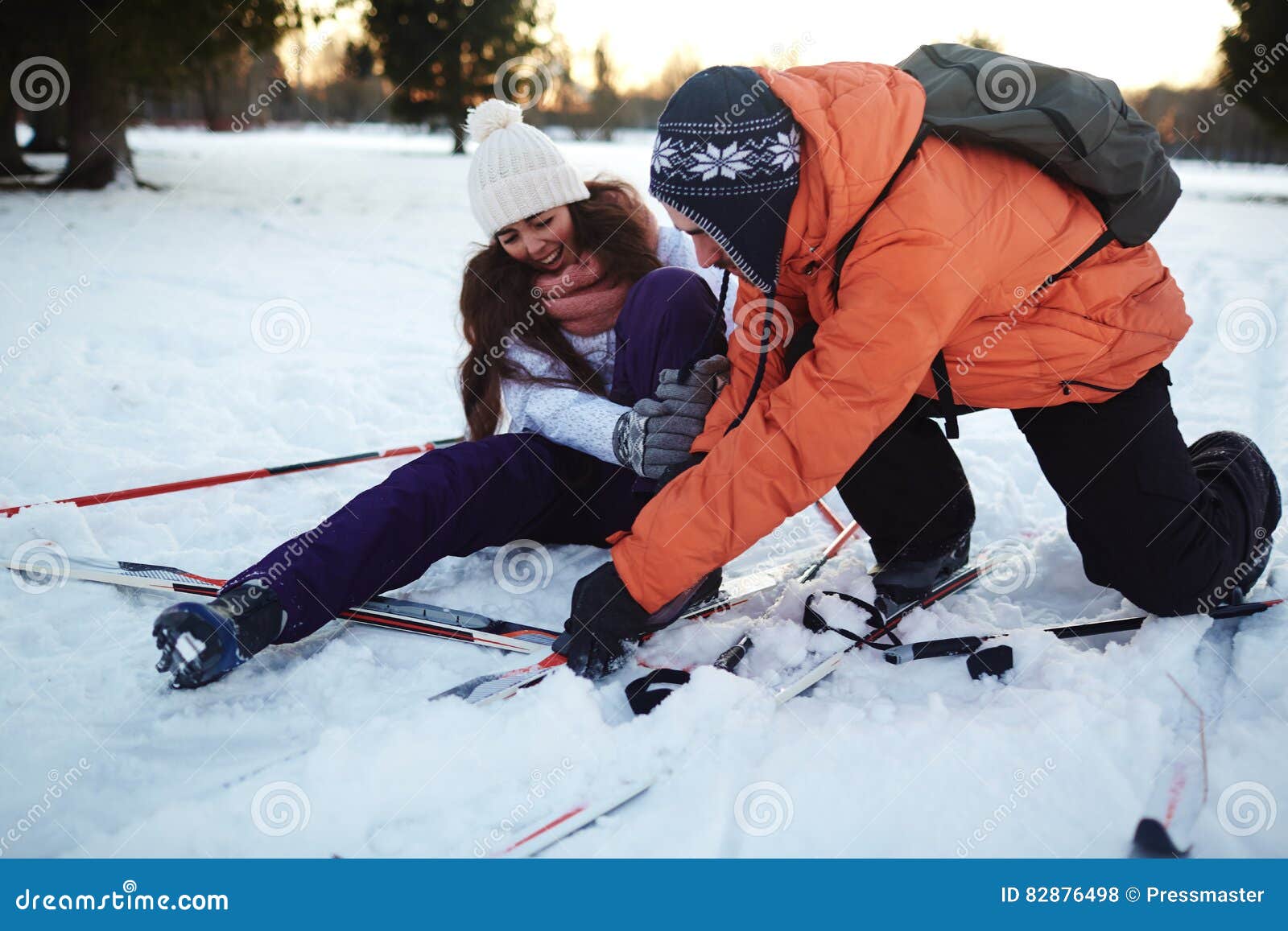 Ski accident stock photo. Image of snowdrift, leisure - 82876498