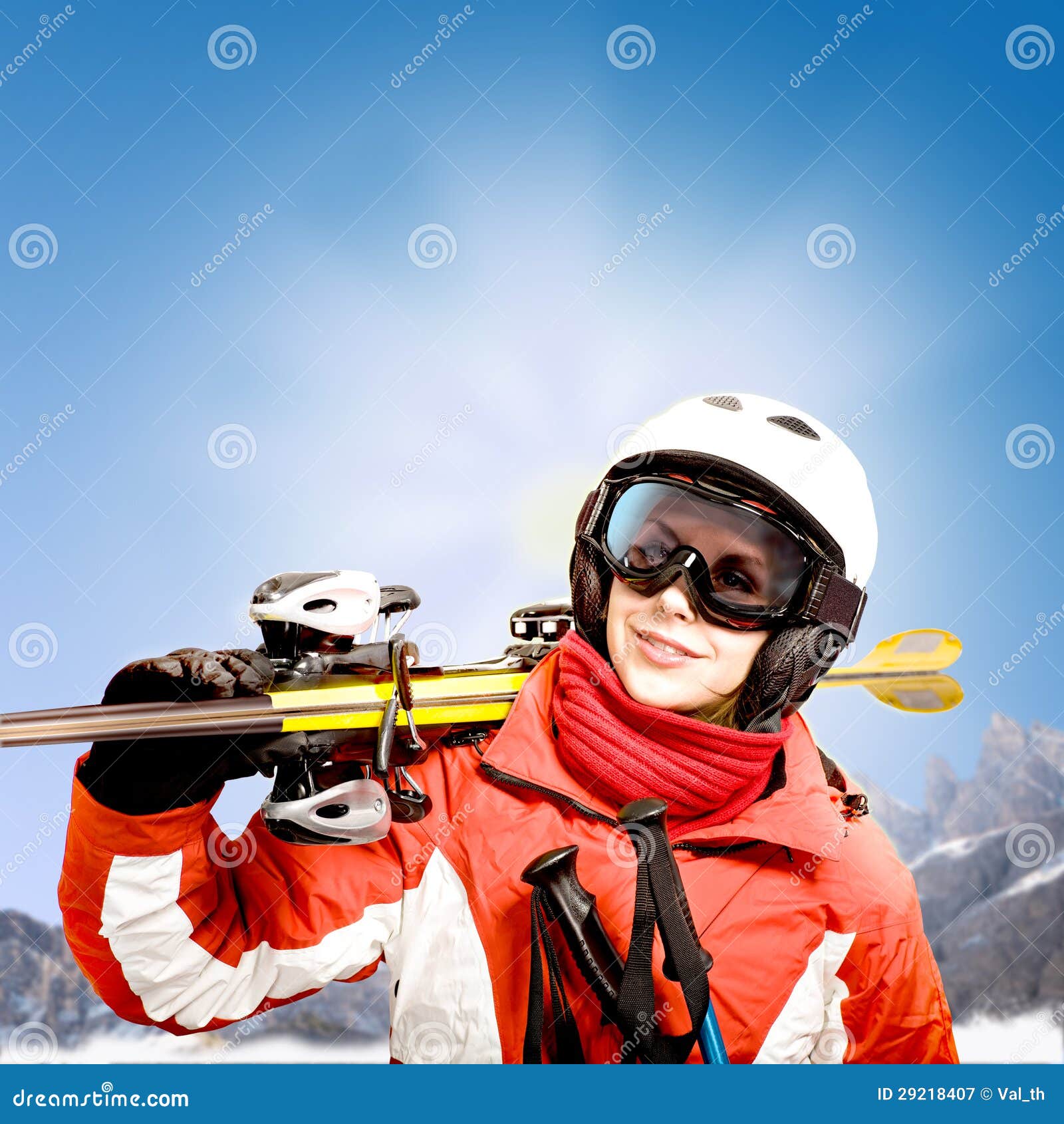 Ski alpin stock image. Image of adult, woman, people - 29218407
