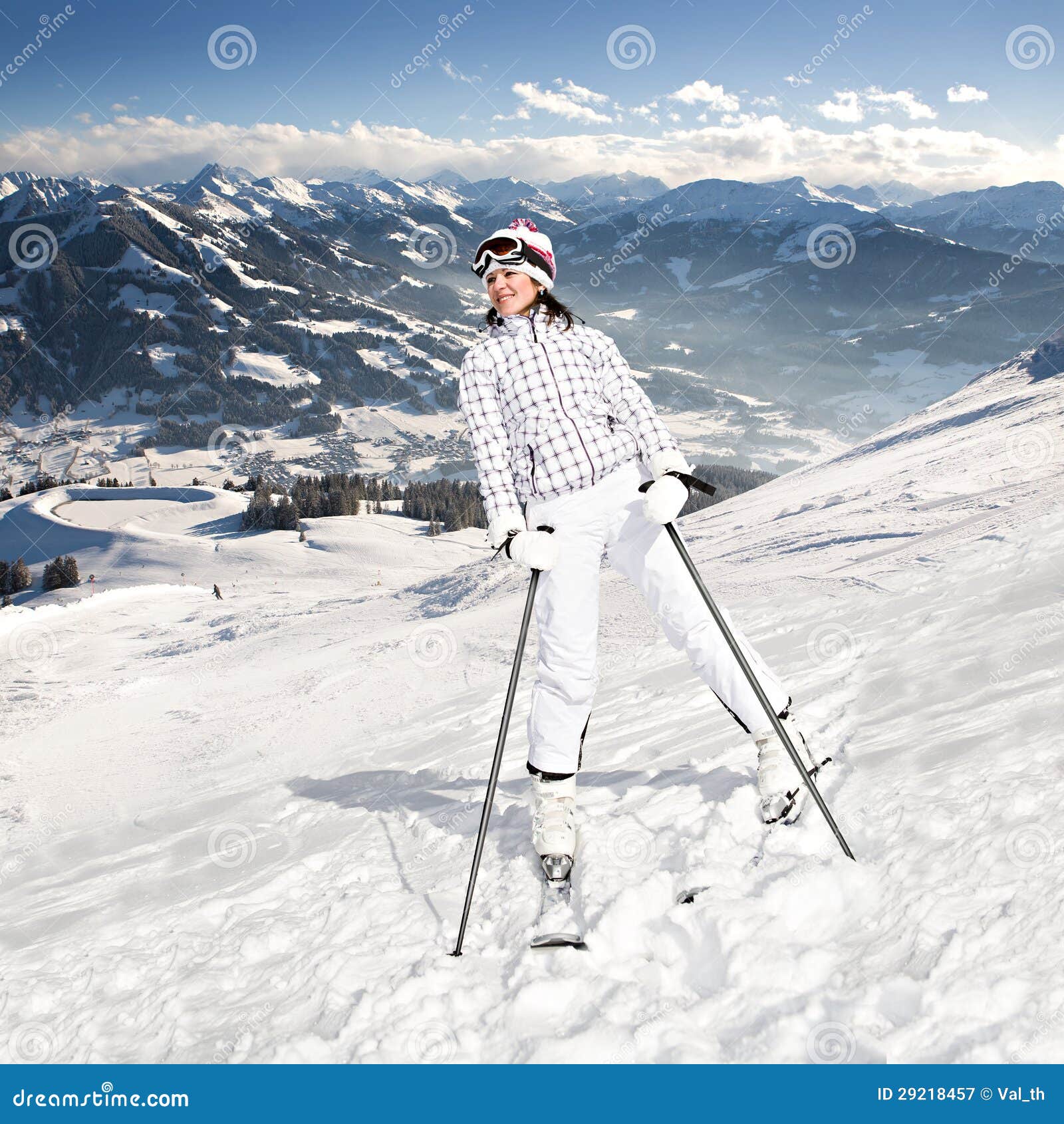 Ski alpin stock image. Image of woman, skating, training - 29218457
