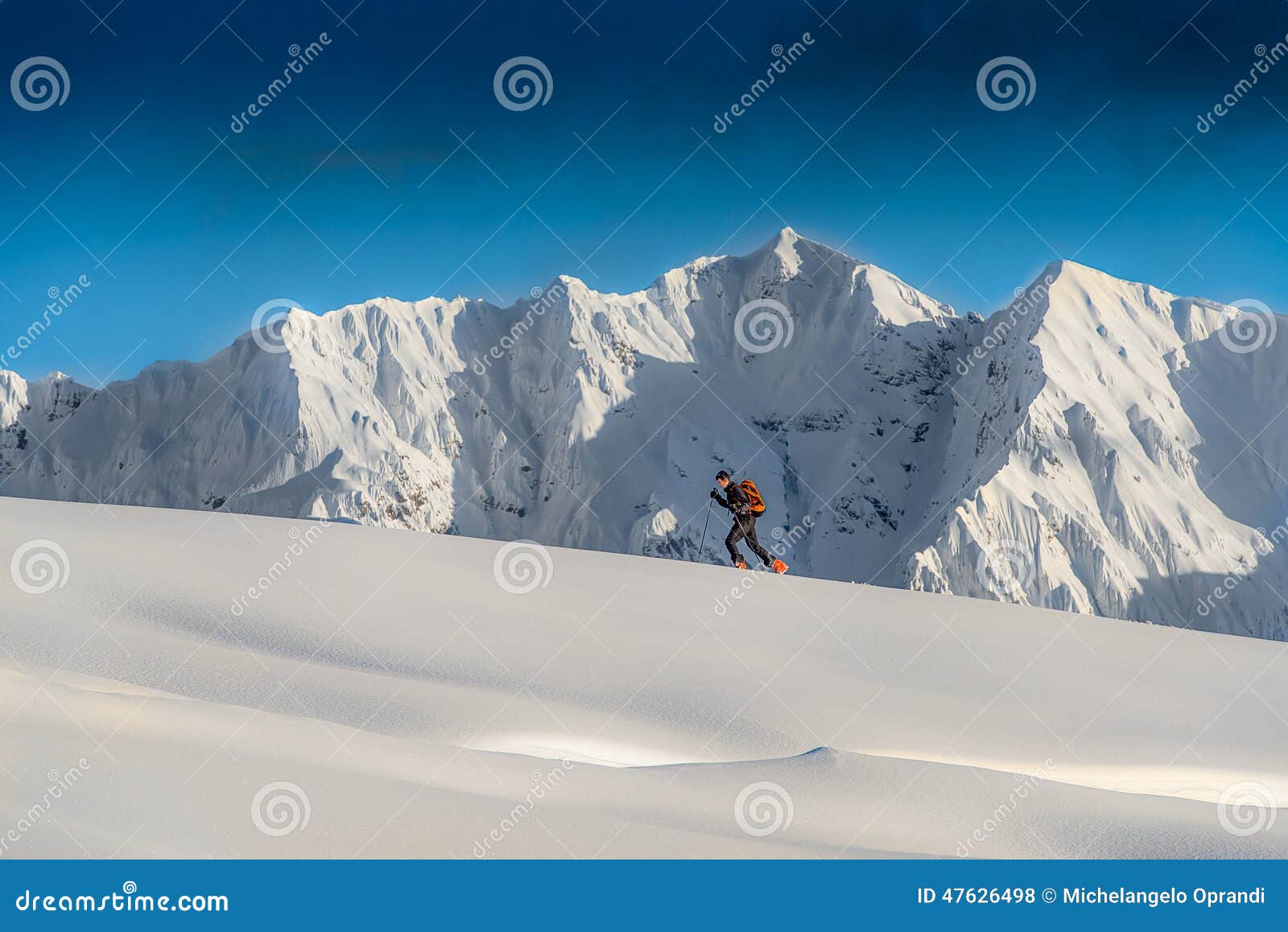 Ski alpinism editorial stock photo. Image of mountaineer - 47626498
