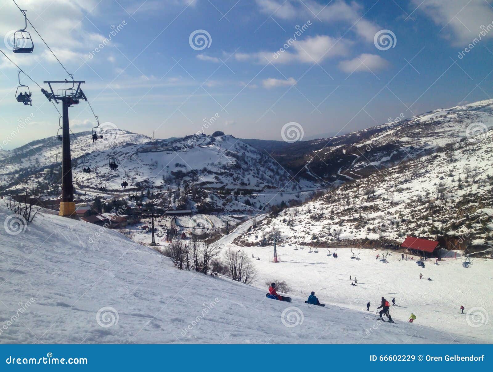 Ski Area mount Hermon stock image. Image of holiday, chair - 66602229