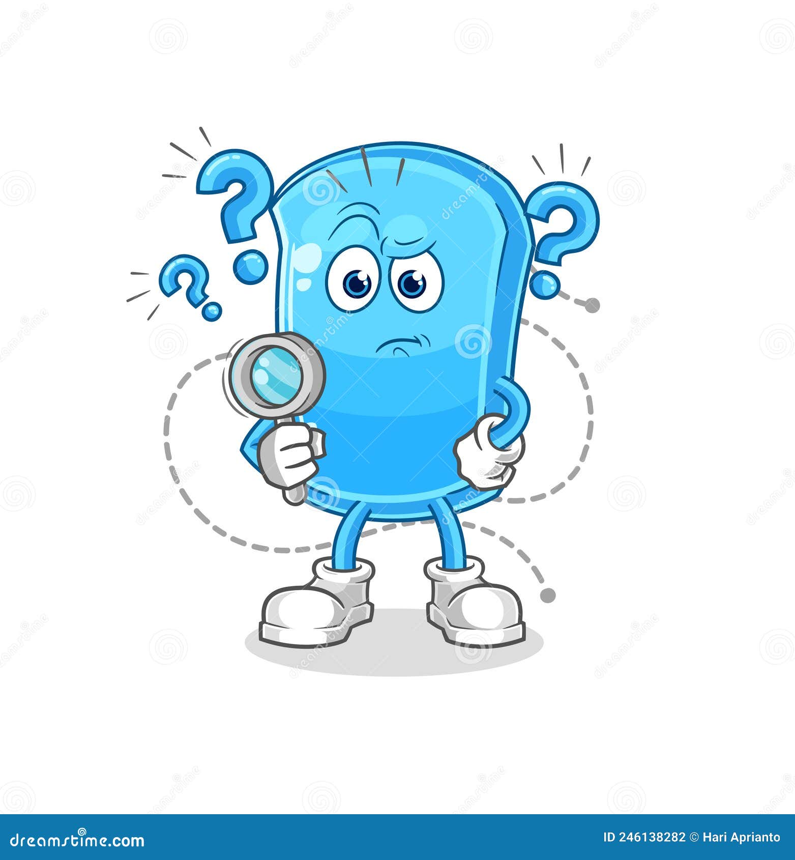 Emoticon Searching Mascot Vector Cartoon Illustration | CartoonDealer ...