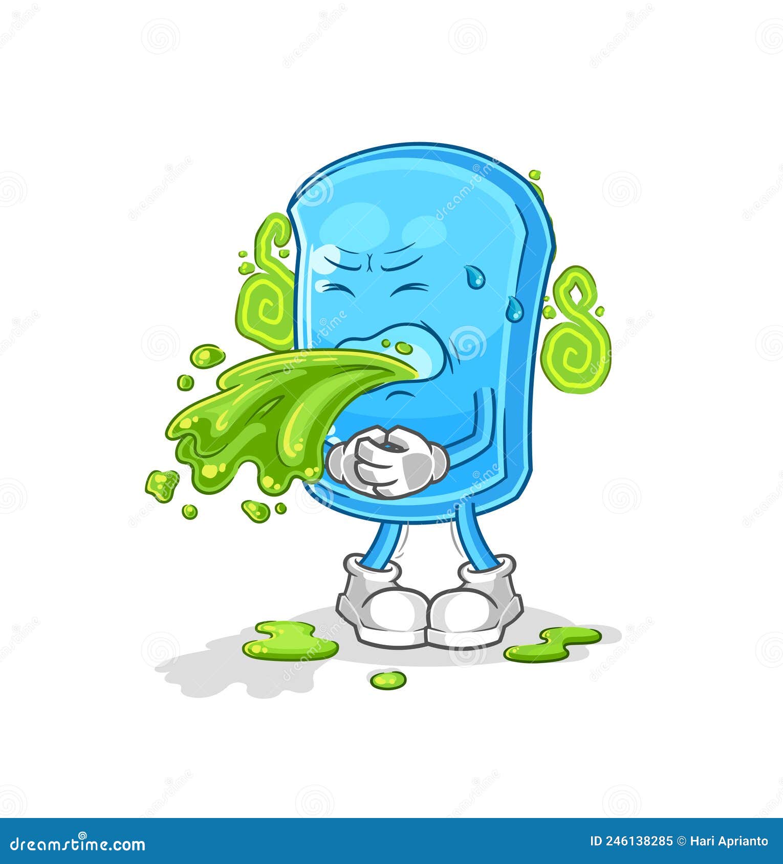 Ski Board Throw Up Cartoon. Cartoon Mascot Vector Stock Vector ...