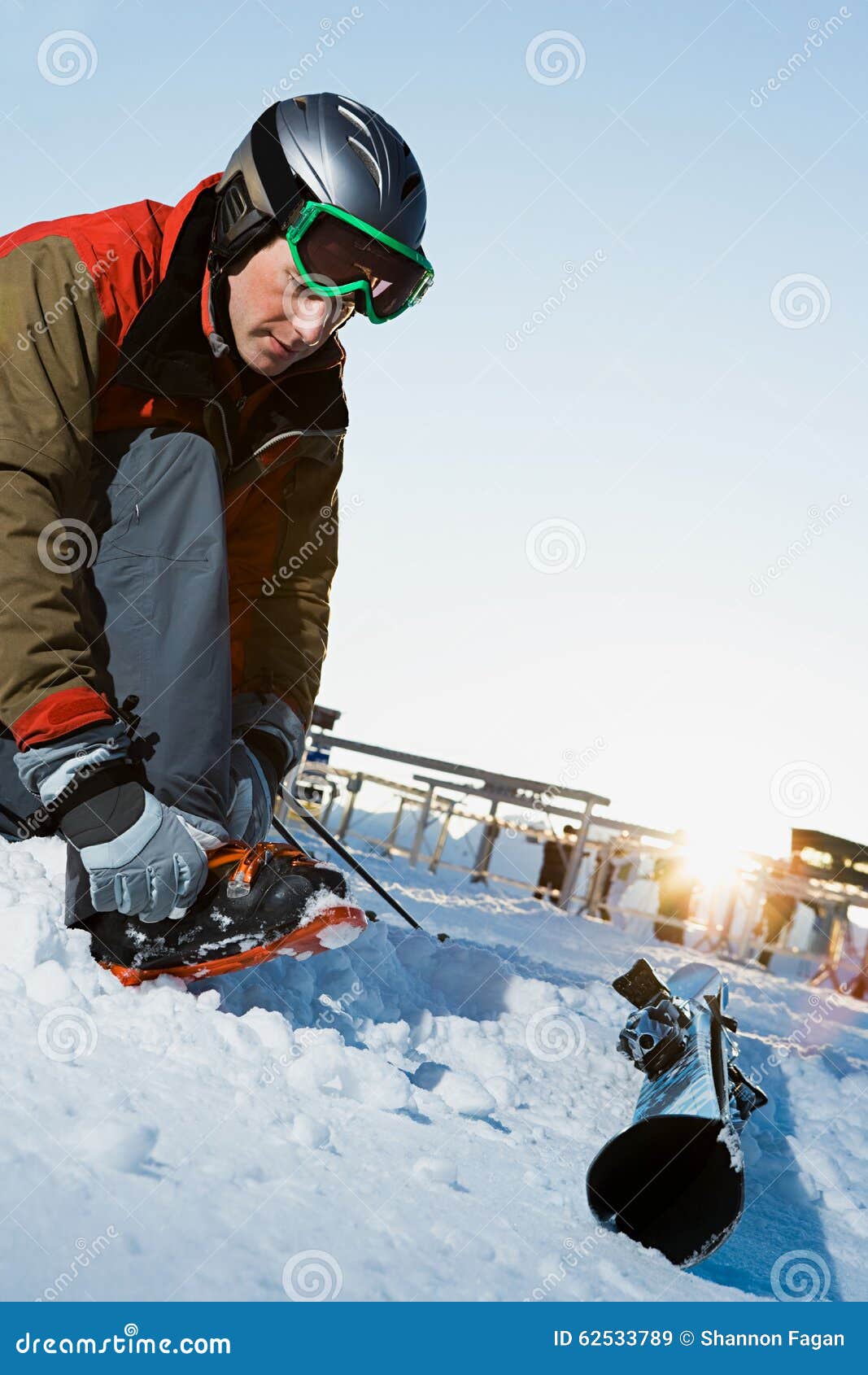 Ski boarder stock image. Image of helmet, relaxation - 62533789