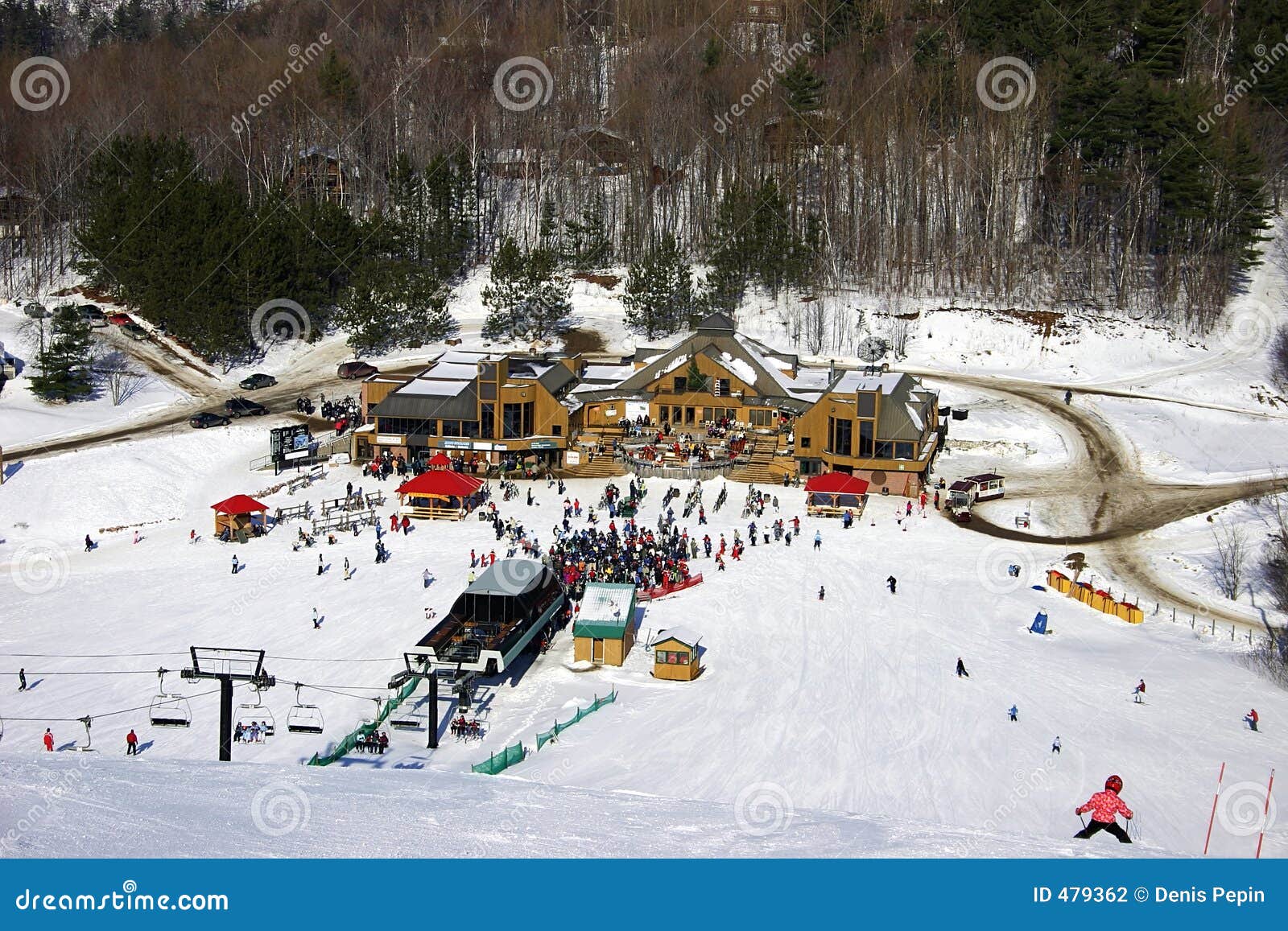 Ski Center stock photo. Image of glacial, building, mountain - 479362