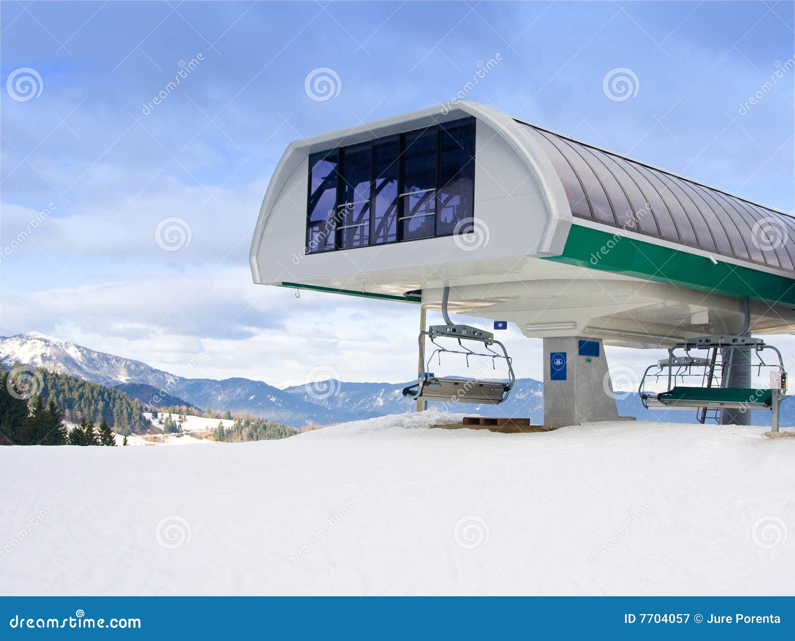 Ski center stock image. Image of holiday, resort, skilift - 7704057