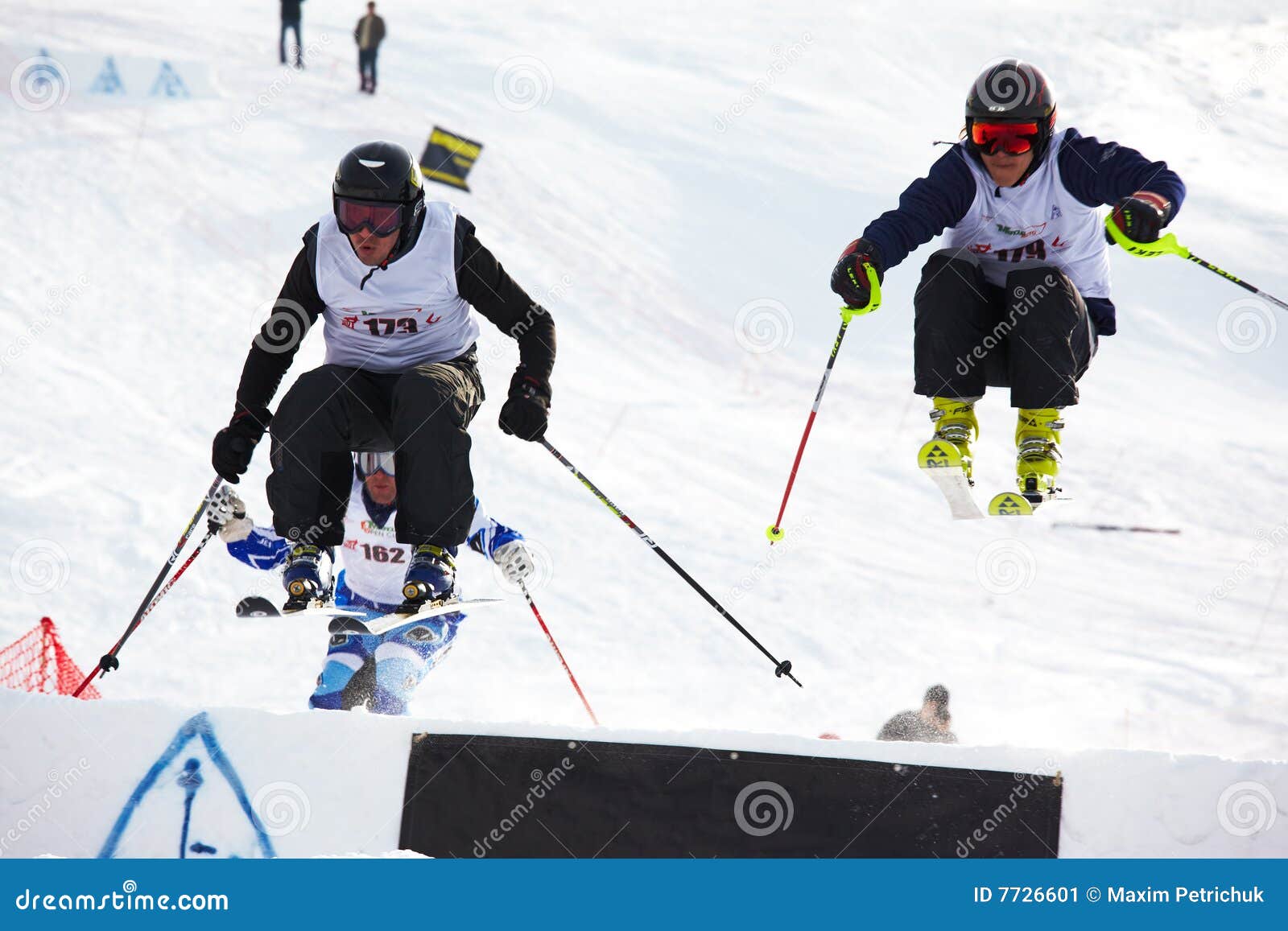 Ski cross editorial photo. Image of cold, stunt, motion - 7726601