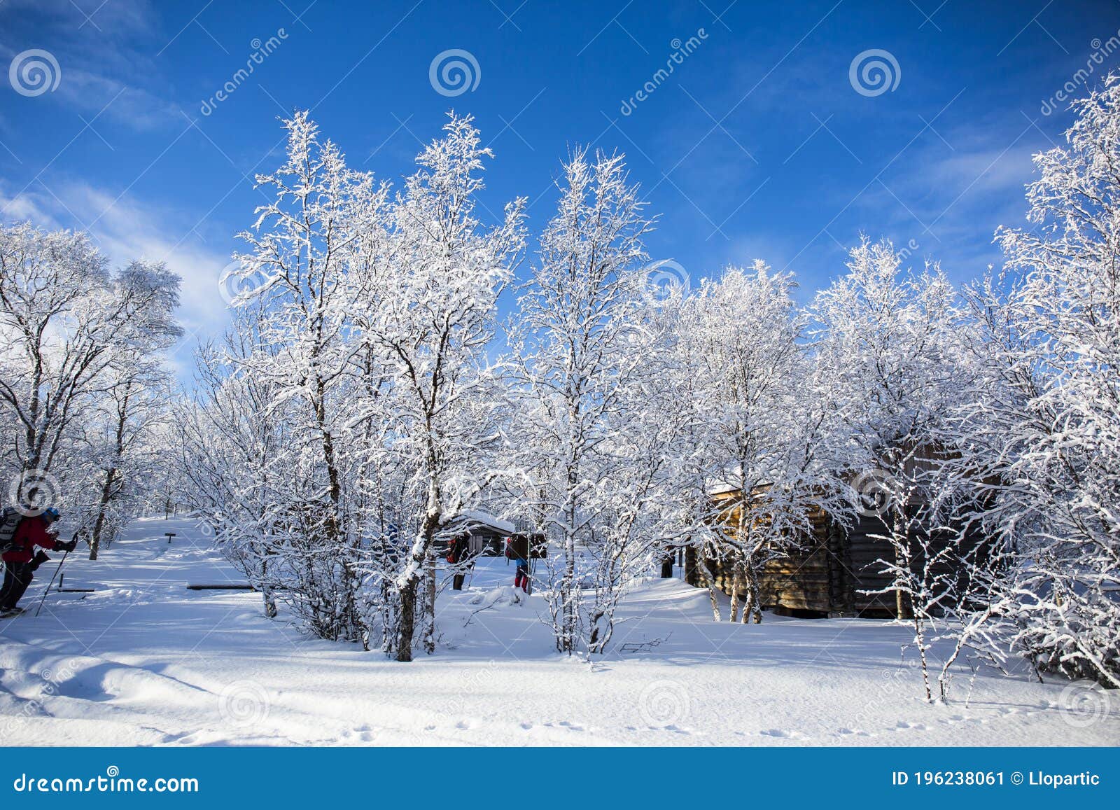 Ski Expedition in Nuorgam, Lapland, Finland Stock Image - Image of ...