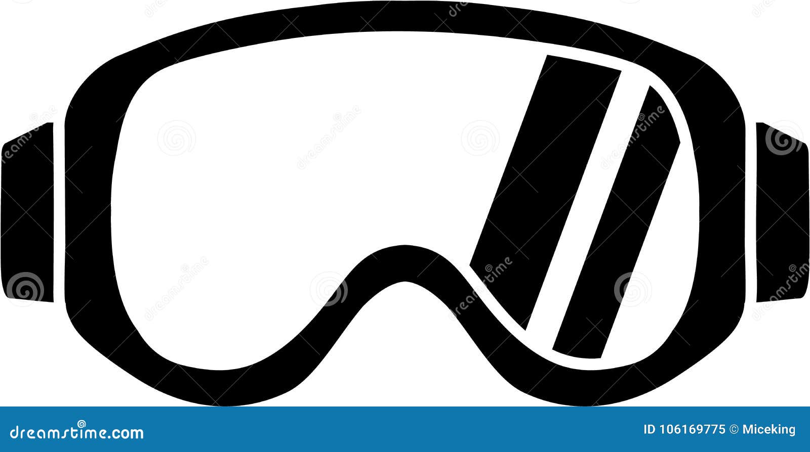 Ski Goggles Icon stock vector. Illustration of competition - 106169775