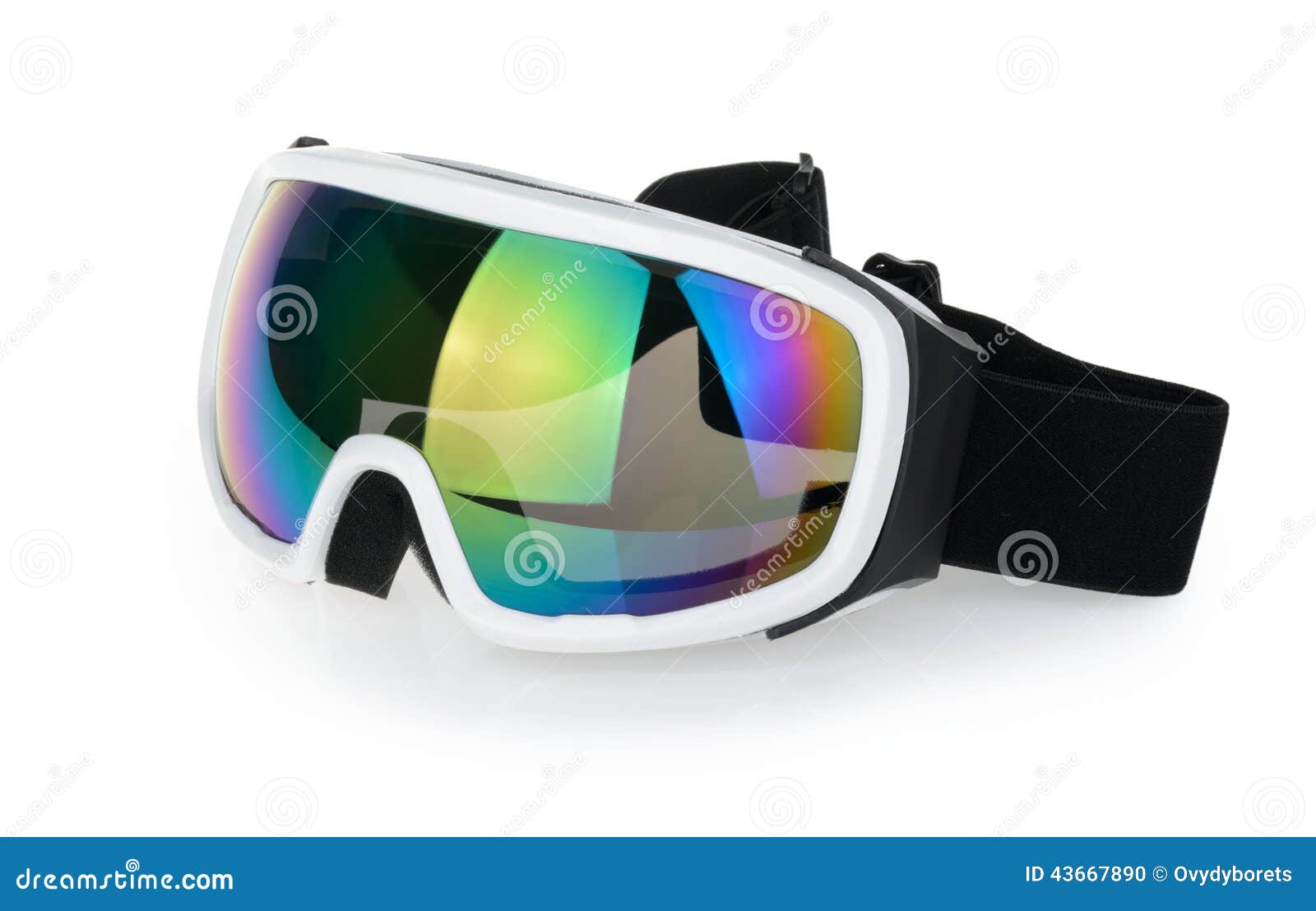 Ski Goggles Isolated on the White Background Stock Photo - Image of ...