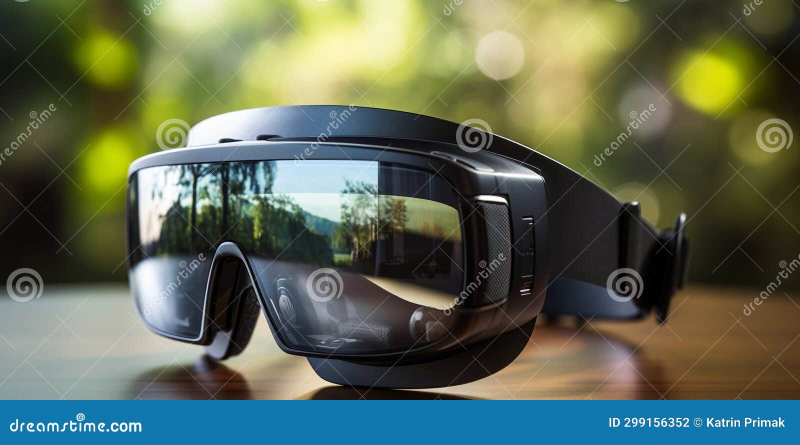 Ski or Goggles on the Table Stock Illustration - Illustration of active ...