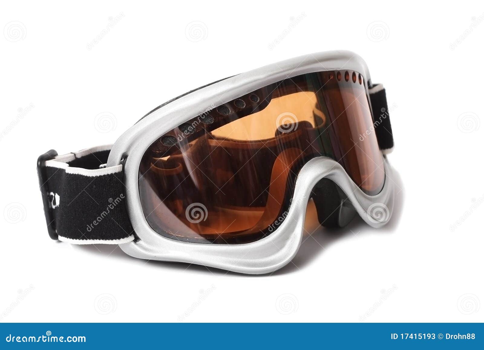 Ski Goggles On White Background Stock Image - Image of leisure ...