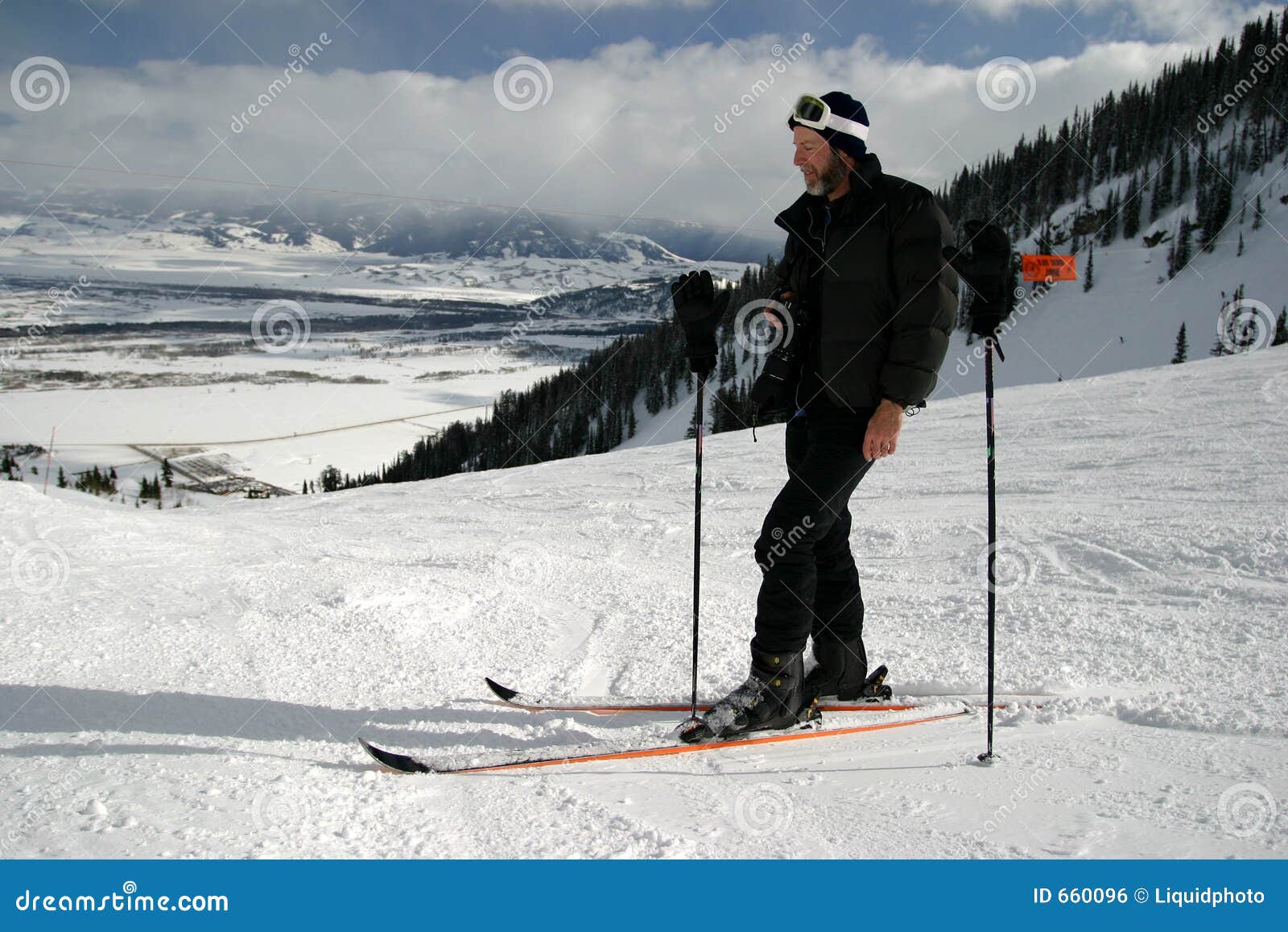 Ski Guy Photographer stock photo. Image of camera, photographer - 660096