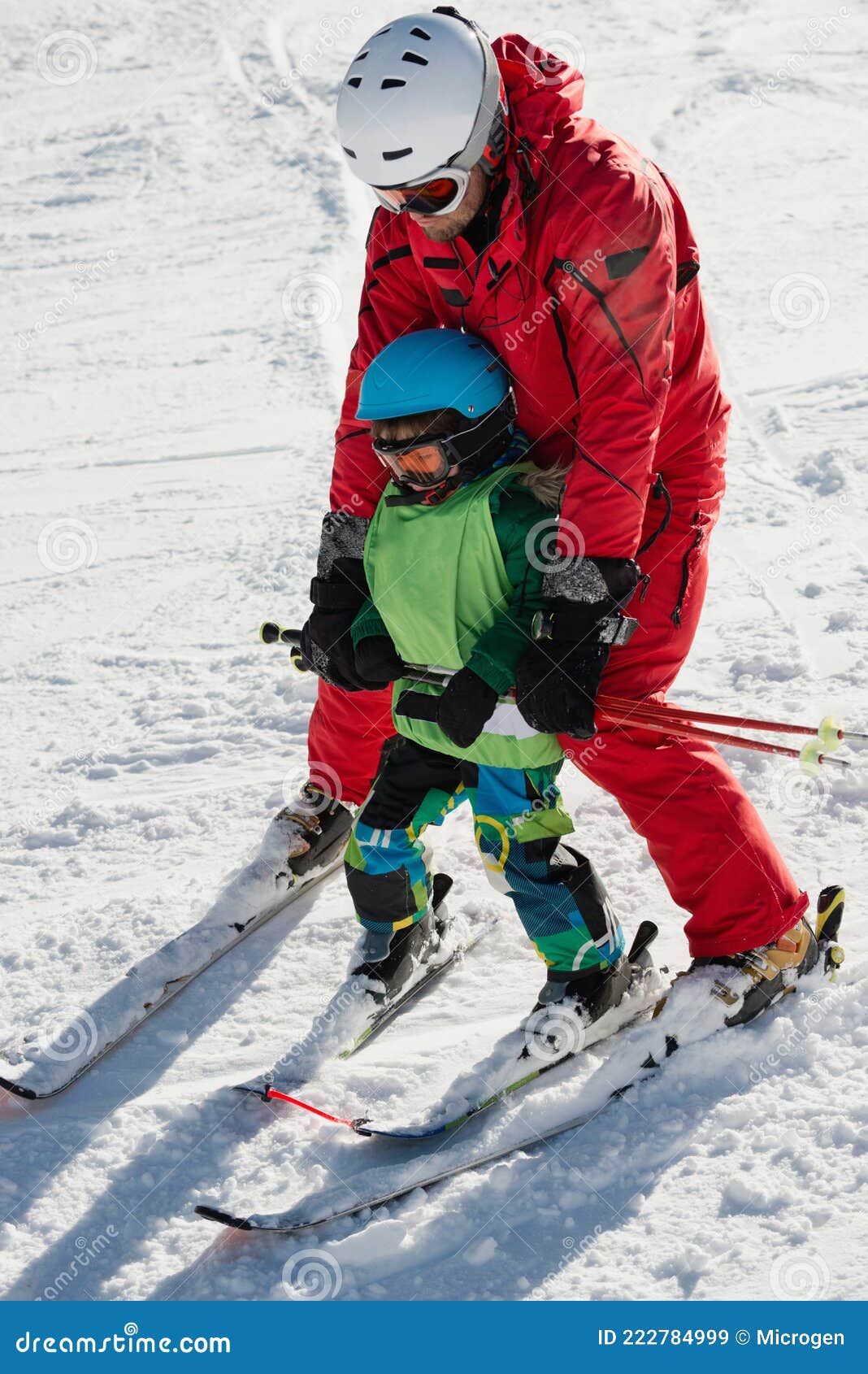 Skiing class stock image. Image of adult, people, education - 222784999