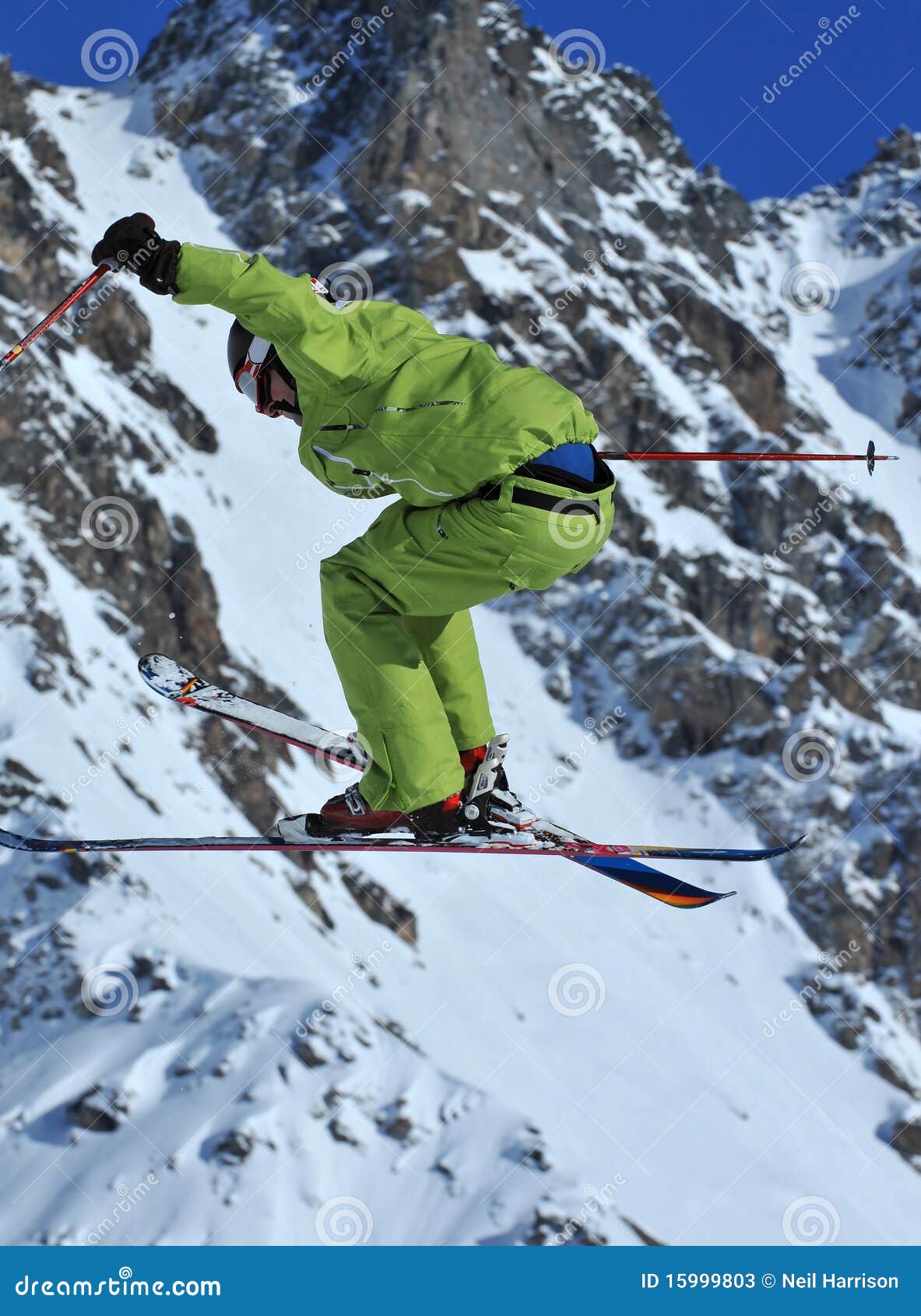 Ski jump editorial stock photo. Image of heli, brave - 15999803