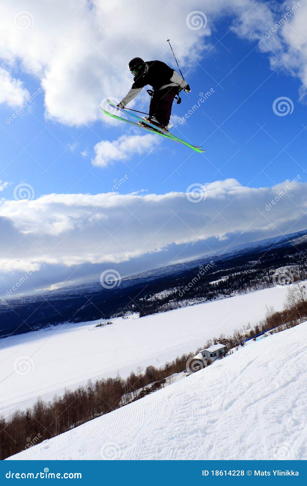 Ski jump stock photo. Image of agility, cloud, cool, people - 18614228