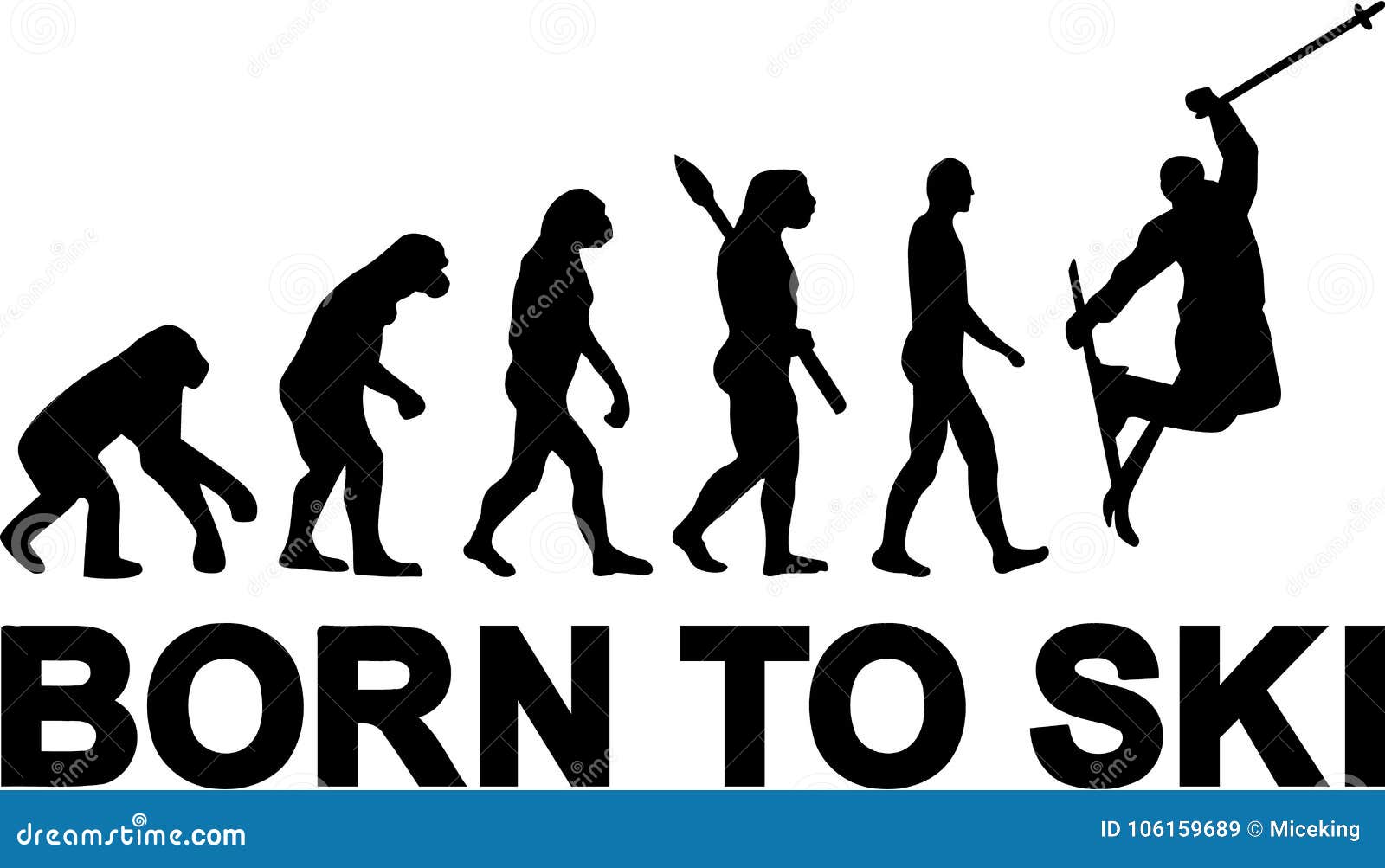 Ski Jump Evolution ilustração do vetor. Ilustração de cruz - 106159689