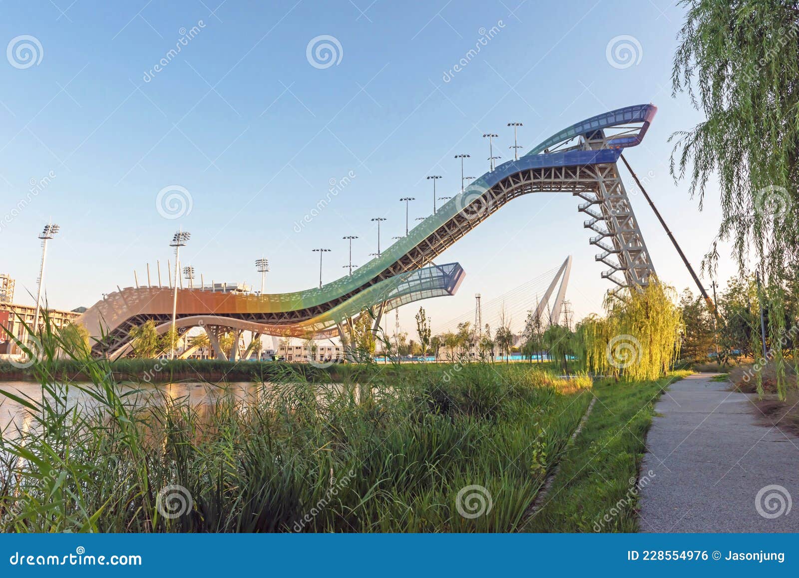 Ski Jump Platform of Beijing 2021 Winter Olympics Editorial Photo ...