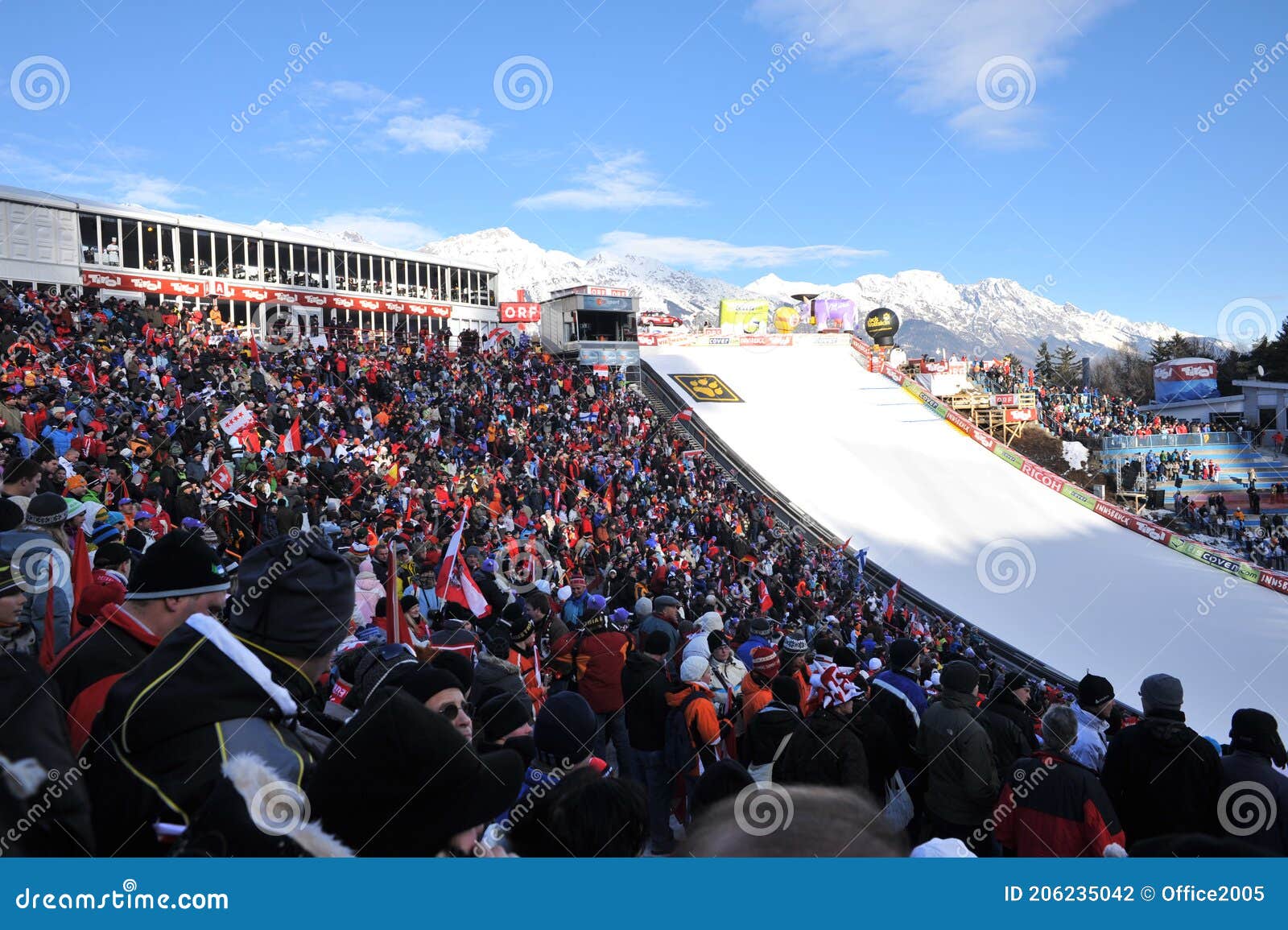 Ski Jump at Stadium Bergisel Editorial Photography - Image of olympic ...
