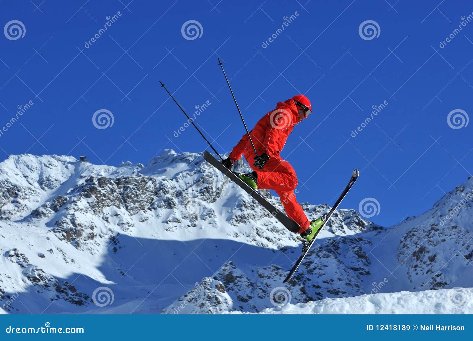 Ski jumper stock image. Image of jumping, competition - 12418189
