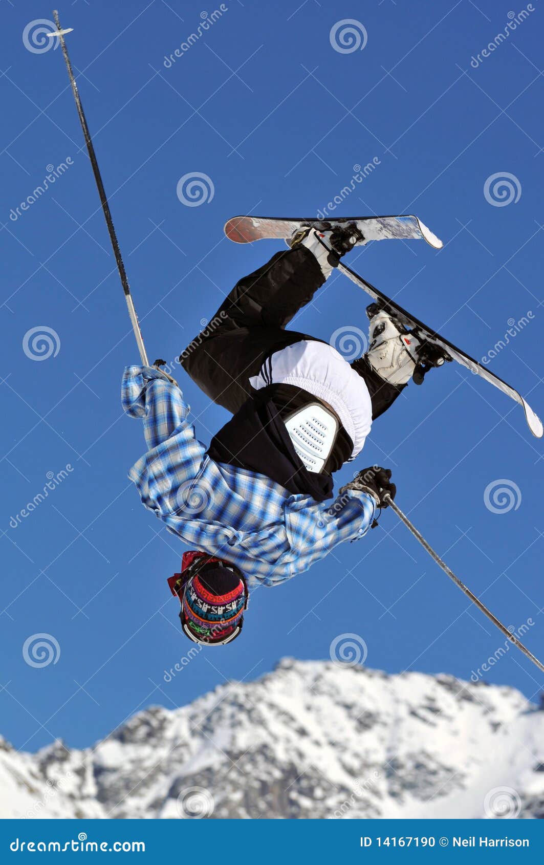 Ski Jumper stock photo. Image of brave, flying, invert - 14167190