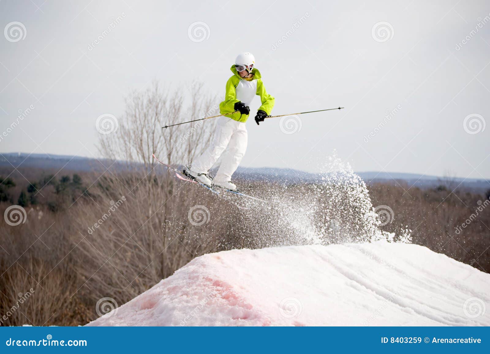 Ski Jumper stock image. Image of teenage, teen, action - 8403259