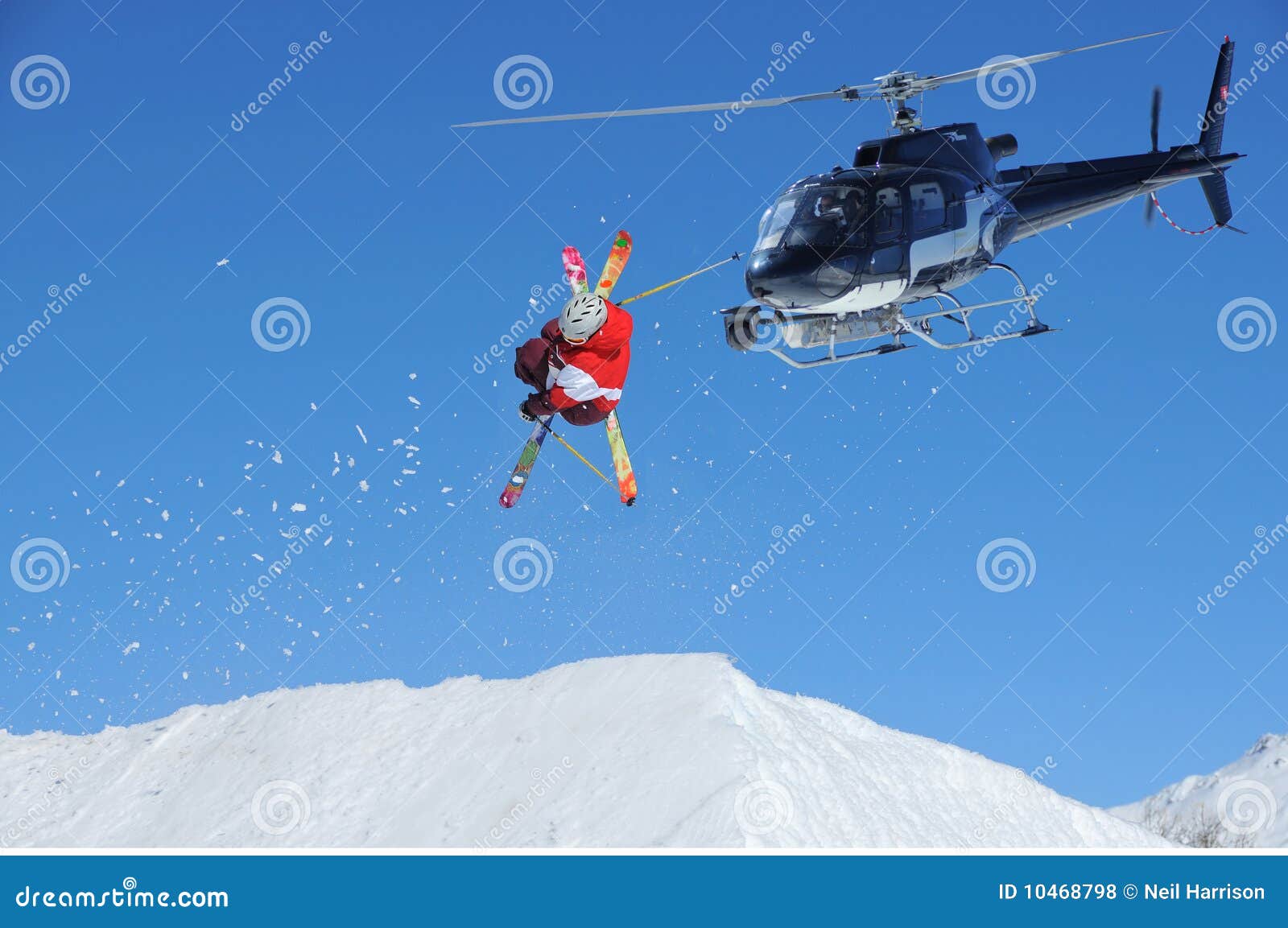 Ski jumper with snow stock photo. Image of competition - 10468798