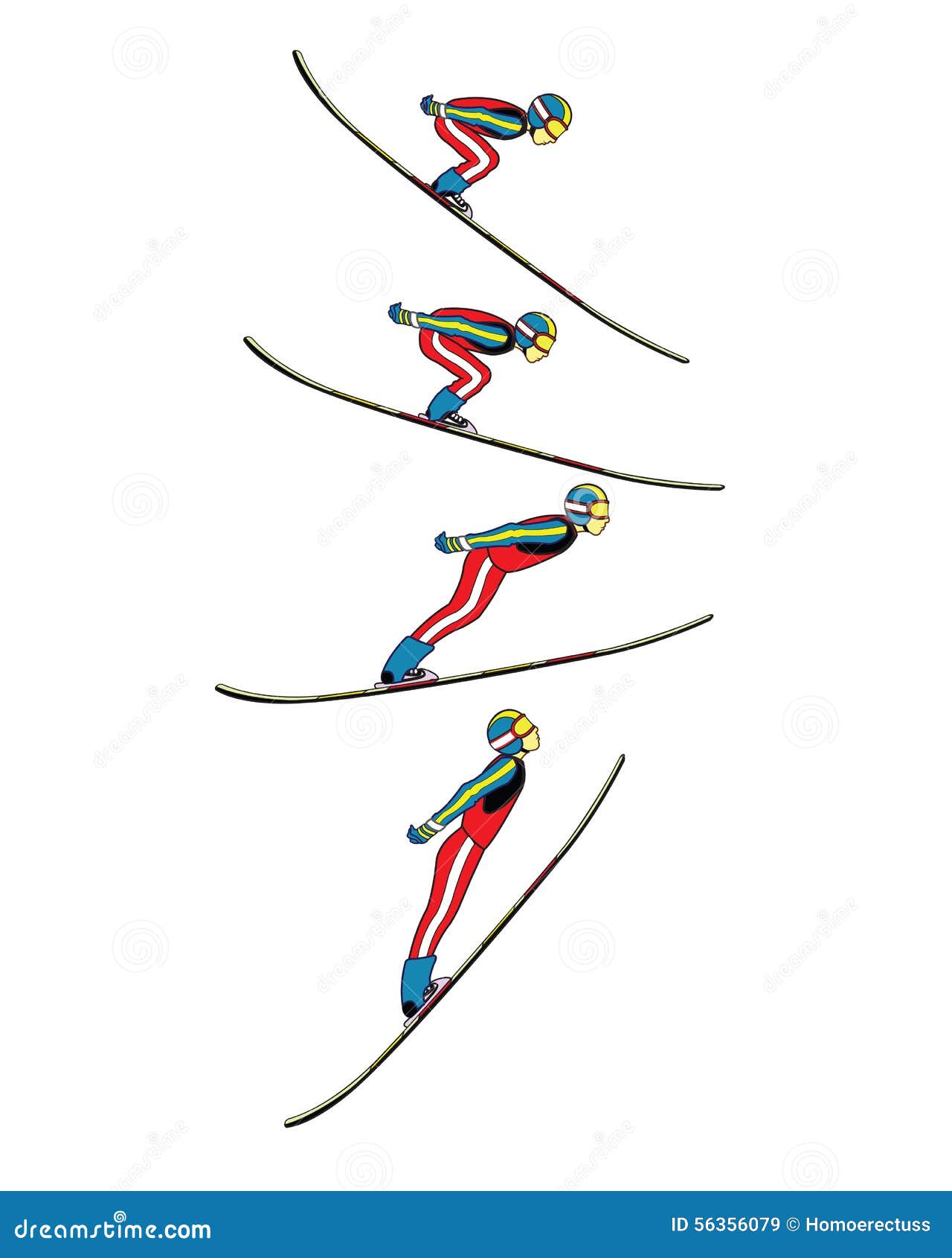 Ski Jumping Sprite stock vector. Illustration of game - 56356079