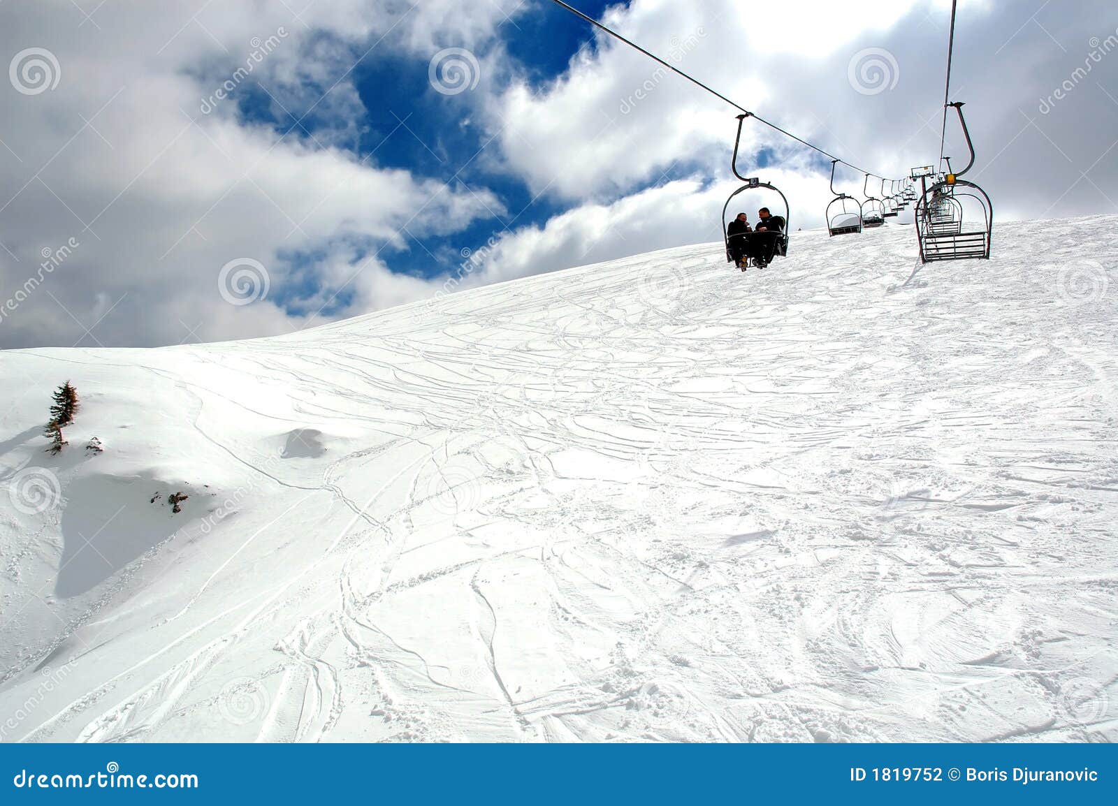 Ski lift stock photo. Image of fresh, mountain, light - 1819752