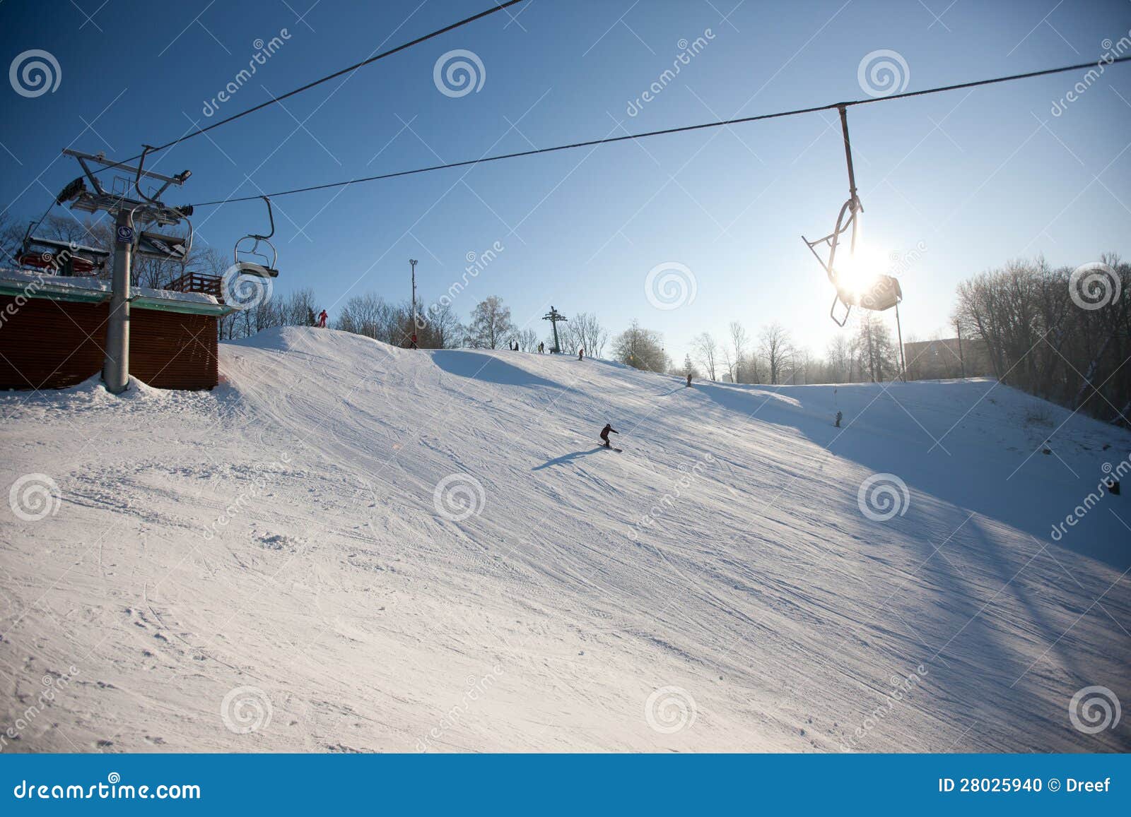 Ski lift stock photo. Image of snowy, landscape, nature - 28025940