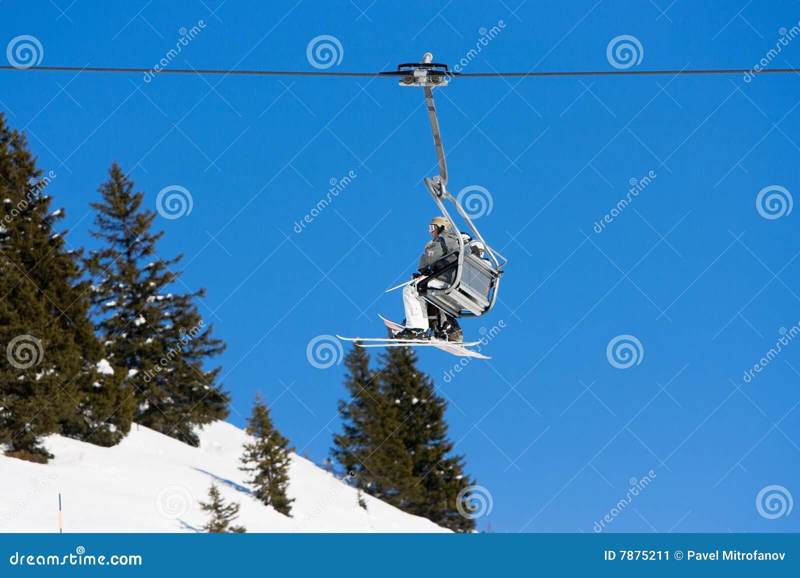 Ski lift stock image. Image of skilift, recreation, leisure - 7875211