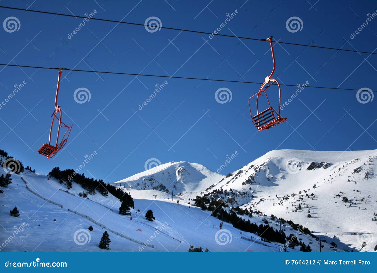 Ski lift chair stock photo. Image of family, outdoors - 7664212