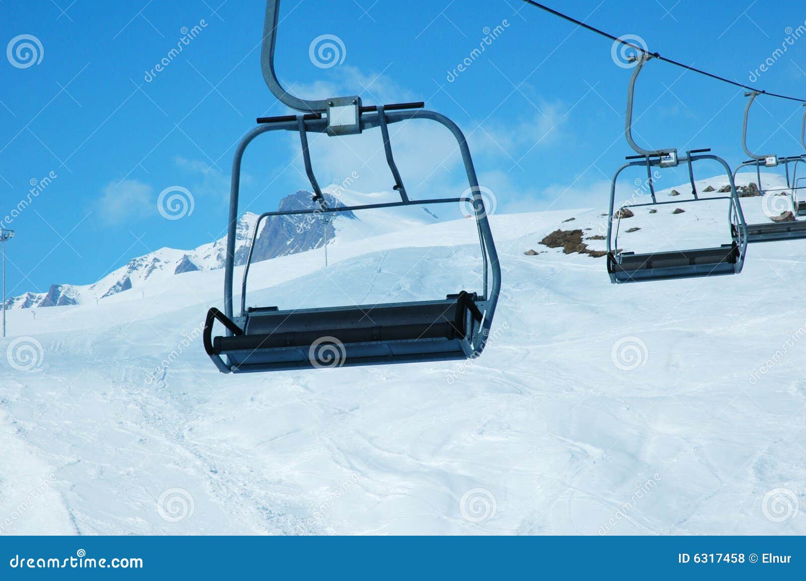 Ski lift chairs stock photo. Image of skiers, chair, sport - 6317458