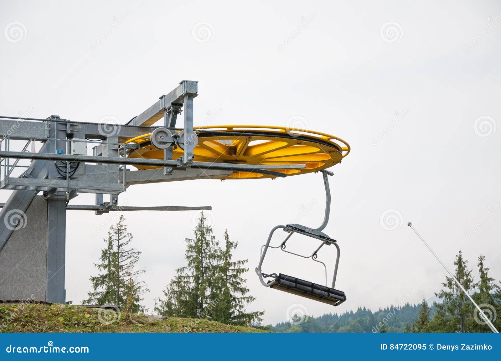 Ski lift in the fall stock image. Image of tatra, view - 84722095