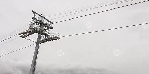 Ski Lift Pylon stock image. Image of chairlift, lift - 21764639