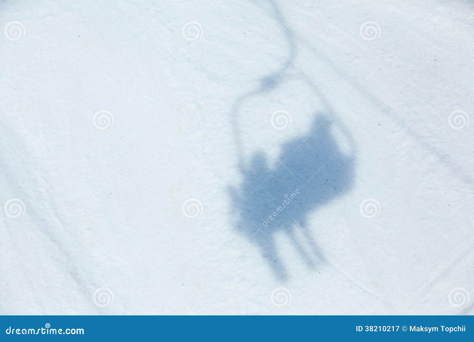 Ski Lift Shadow on the Snow Stock Image - Image of alpine, chair: 38210217