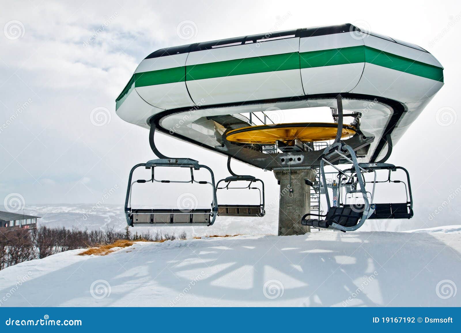 Ski lift station stock photo. Image of scenics, landscape - 19167192