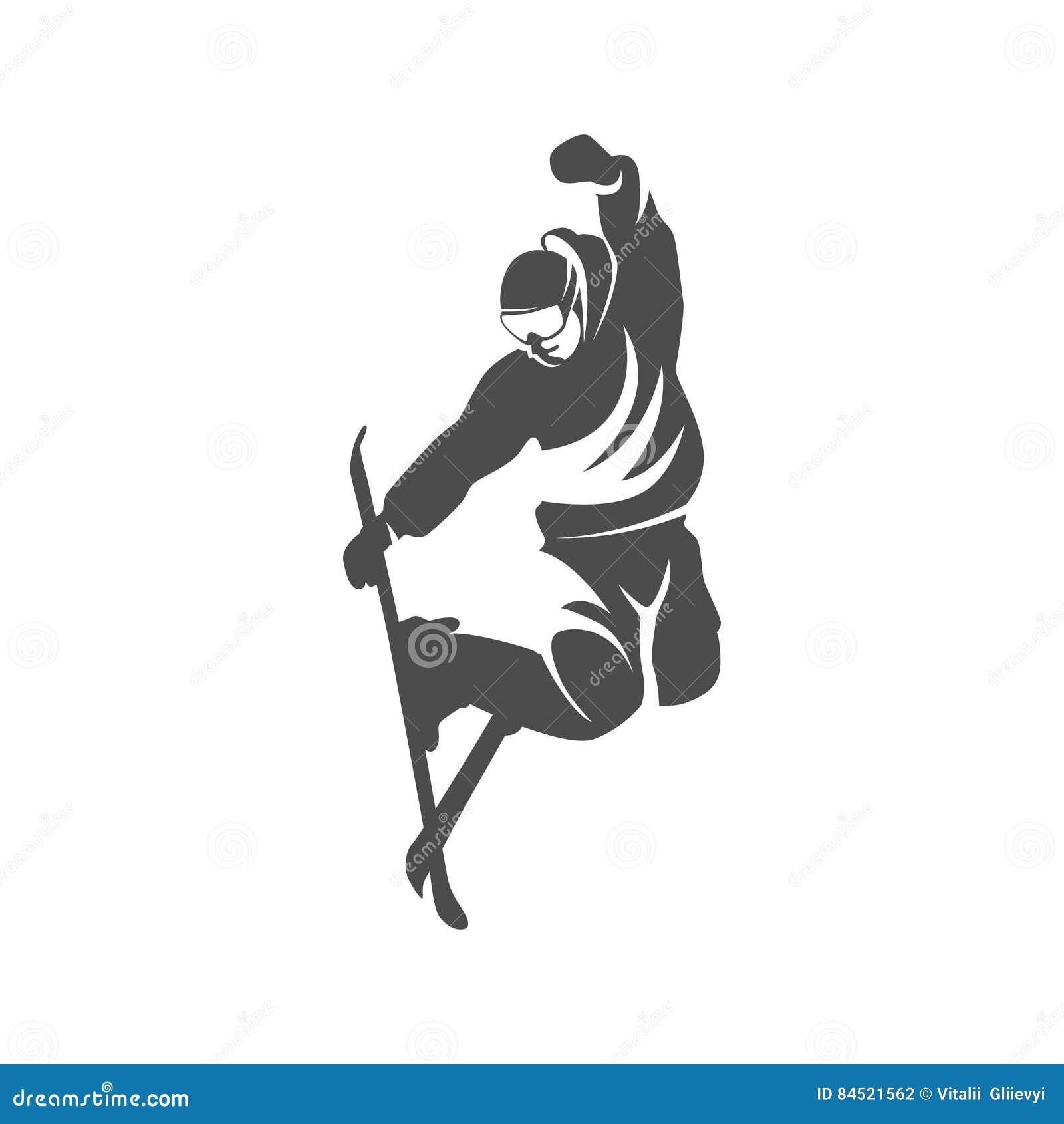 Ski Logo Design Template Elements Stock Vector - Illustration of ...