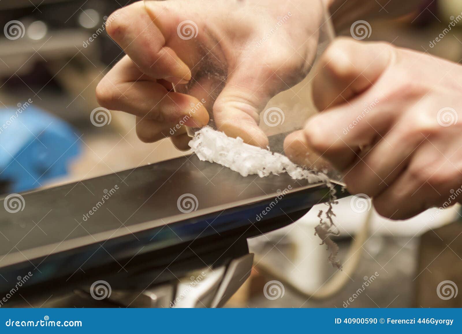 Ski maintenence stock photo. Image of remove, excess - 40900590