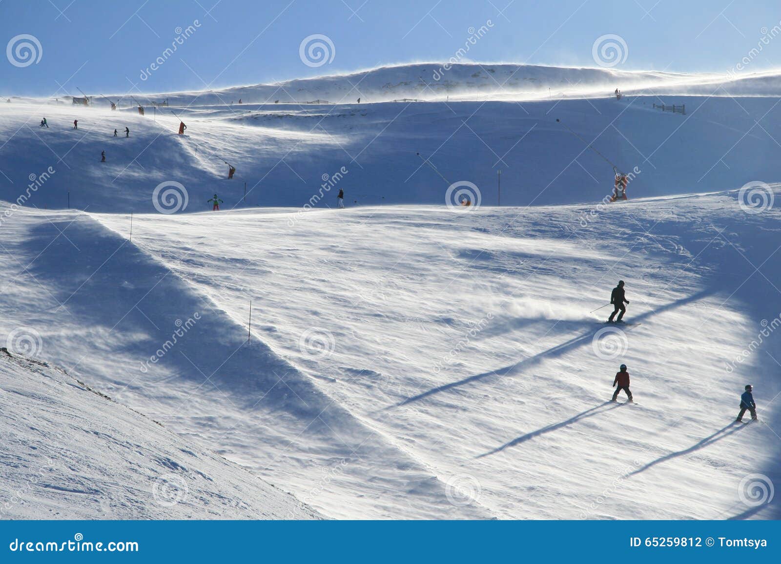 Ski Pist at Trysil Resort, Norway Stock Photo - Image of slope, weather ...
