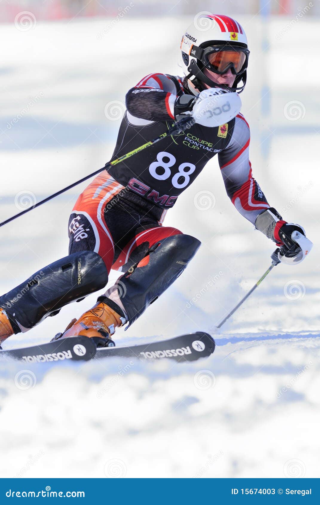 Ski Racer editorial stock photo. Image of racer, pontiac - 15674003