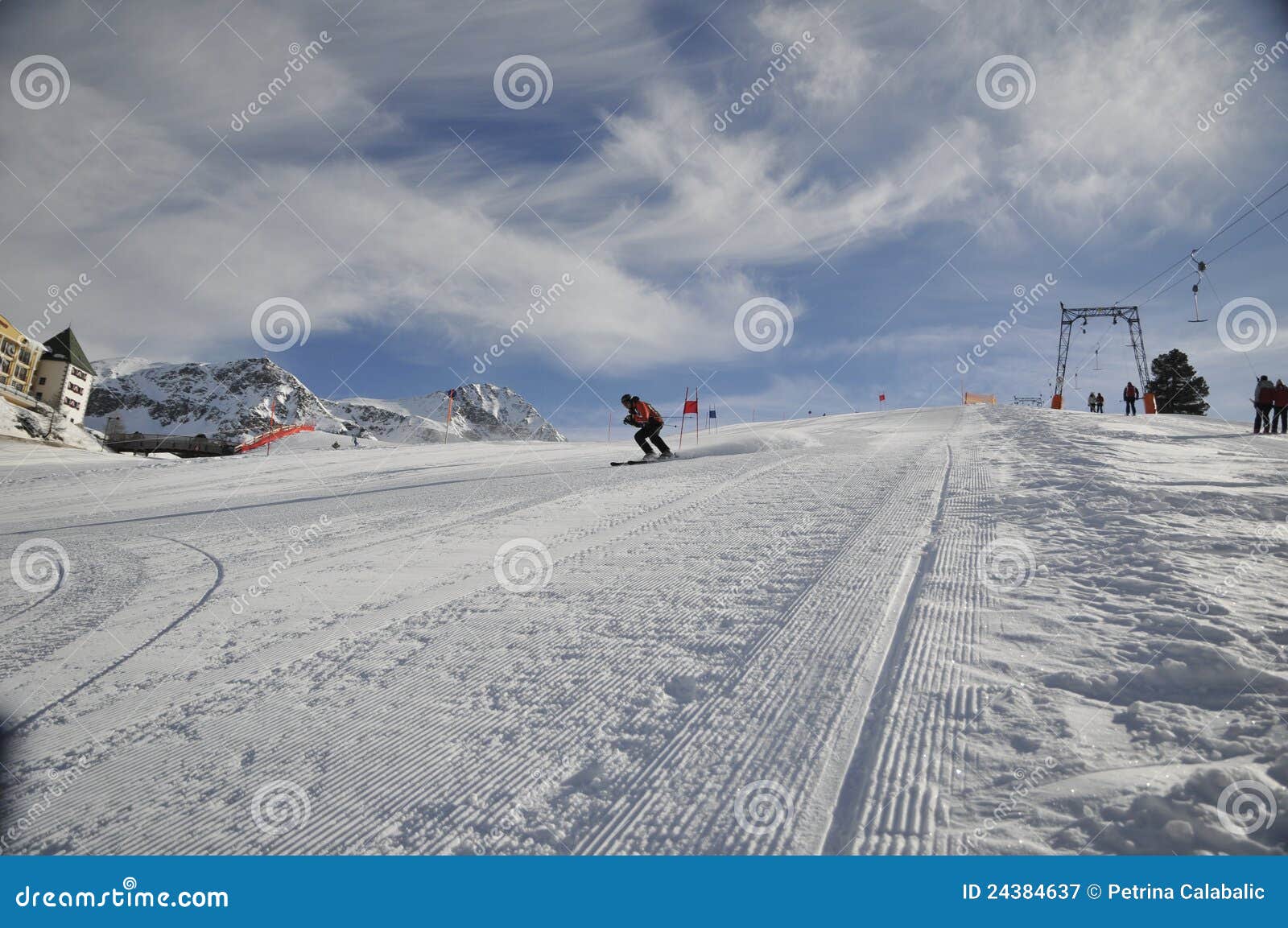 Ski resort stock image. Image of sports, slide, snow - 24384637