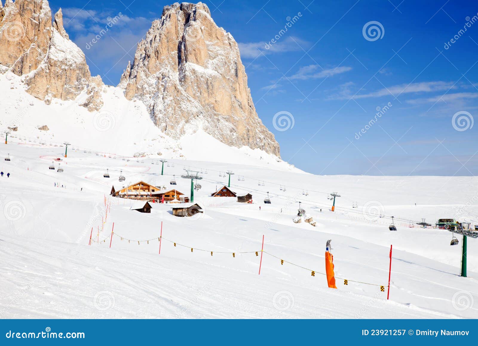 Ski Resort Area stock image. Image of people, scenics - 23921257
