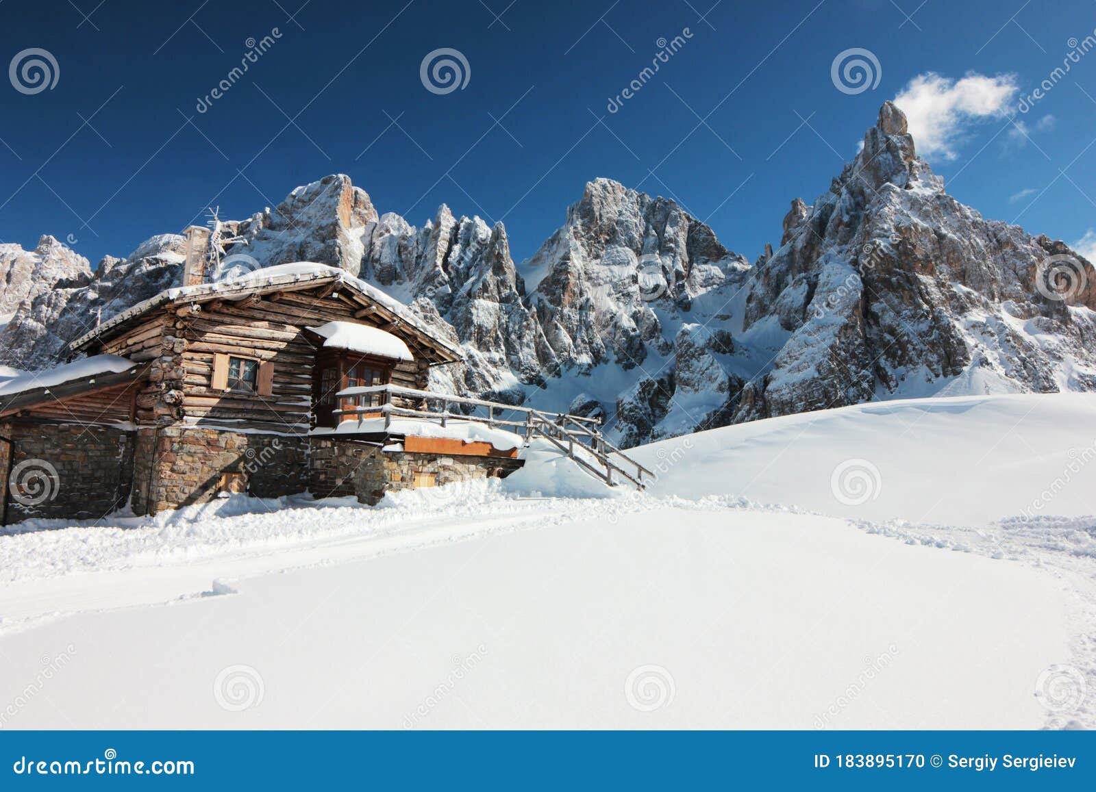 Ski Resort in the Italian Alps Stock Photo - Image of slope, italy ...