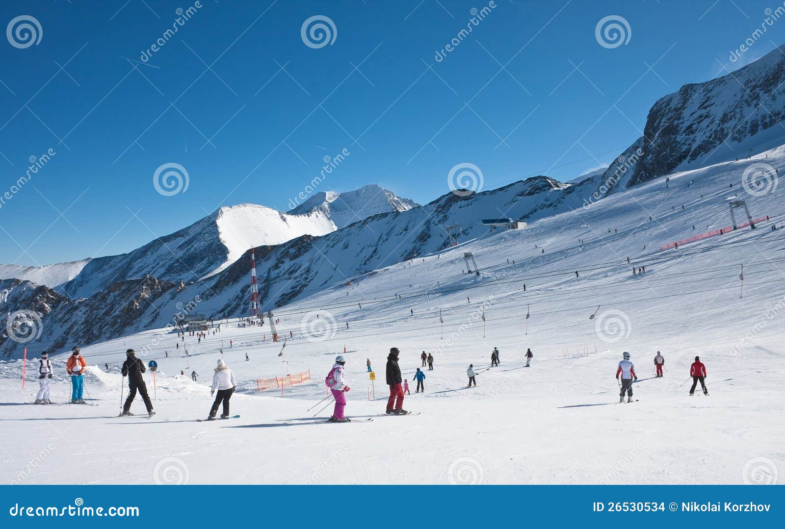 Ski Resort of Kaprun, Austria Editorial Stock Image - Image of alps ...